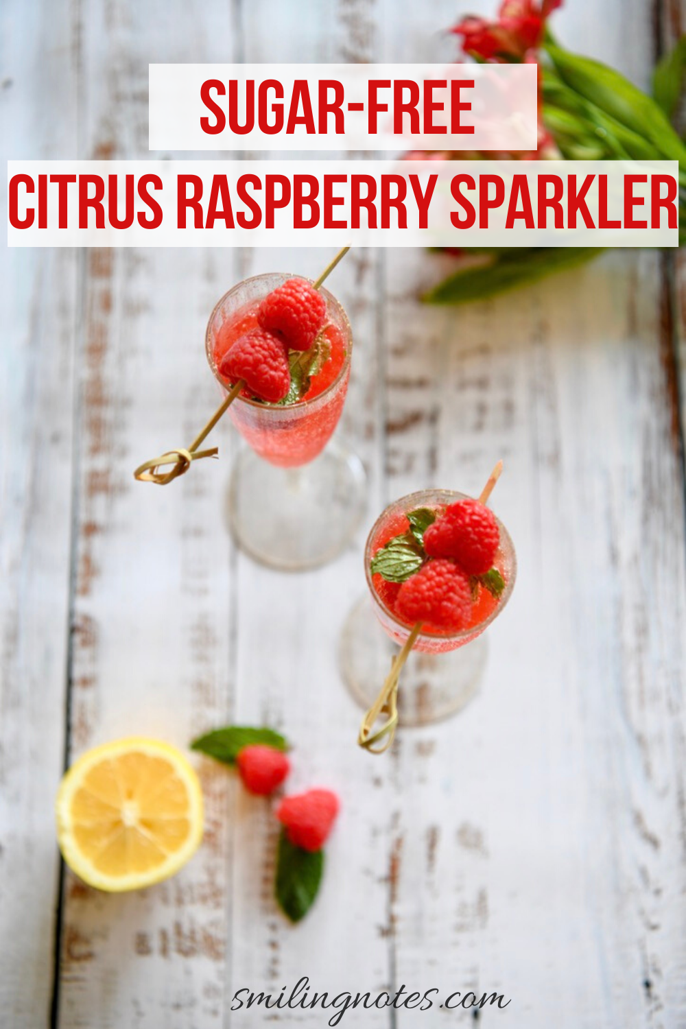 Sugar-Free Citrus Raspberry Sparkler